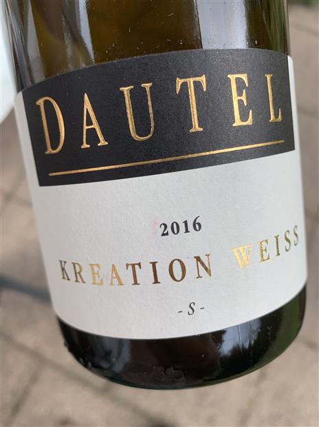 2016 Weingut Dautel Kreation Weiss S, Germany, Württemberg - CellarTracker