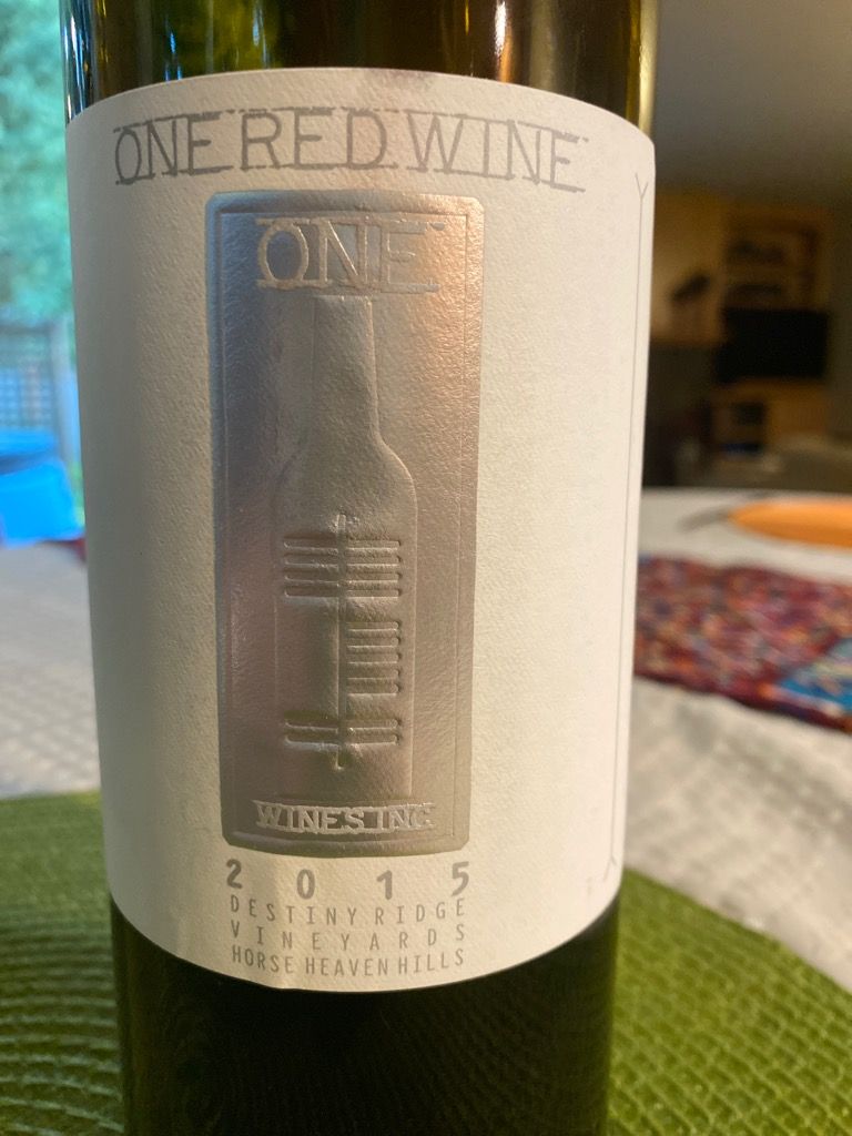2016 One Wines Inc One Red Wine Destiny Ridge, USA, Washington ...