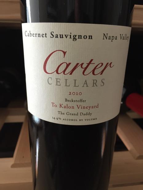 2010 Carter Cellars Cabernet Sauvignon The Grand Daddy Beckstoffer To ...