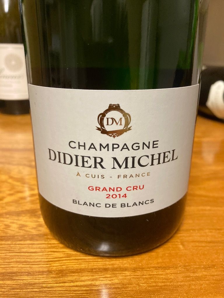2014 Didier Michel Champagne Grand Cru Blanc de Blancs, France ...