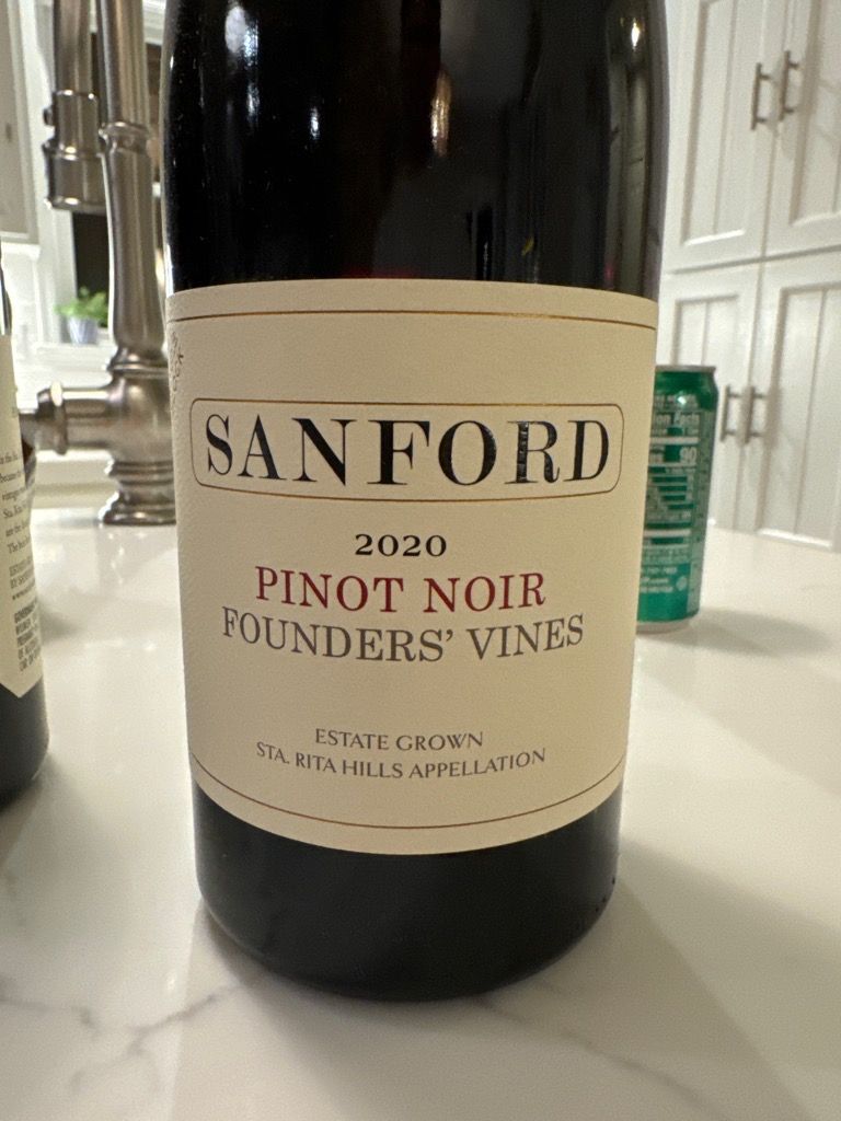 2020 Sanford Pinot Noir Founders' Vines, USA, California, Central Coast ...