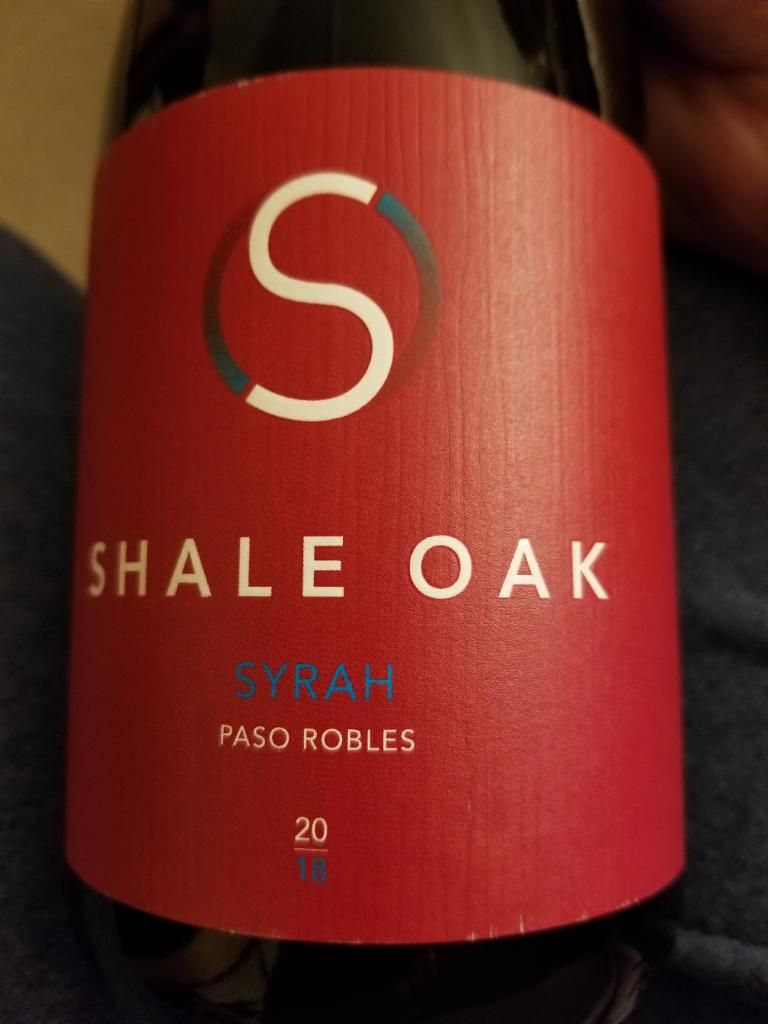2017 Shale Oak Winery Syrah, USA, California, Central Coast, Paso ...