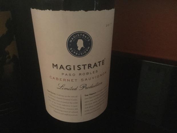2017 Magistrate Vineyards Cabernet Sauvignon Limited Production, USA ...