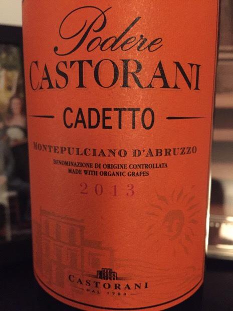 2013 Podere Castorani Montepulciano d'Abruzzo Cadetto, Italy, Abruzzi ...