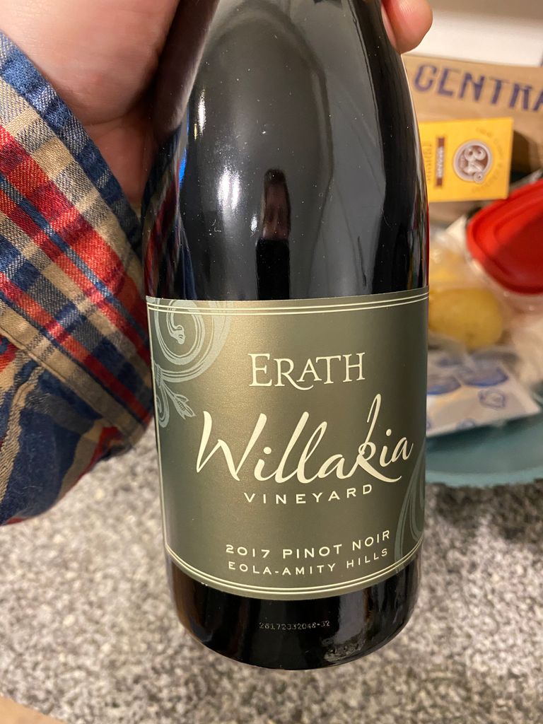 2017 Erath Pinot Noir Willakia Vineyard, USA, Oregon, Willamette Valley ...