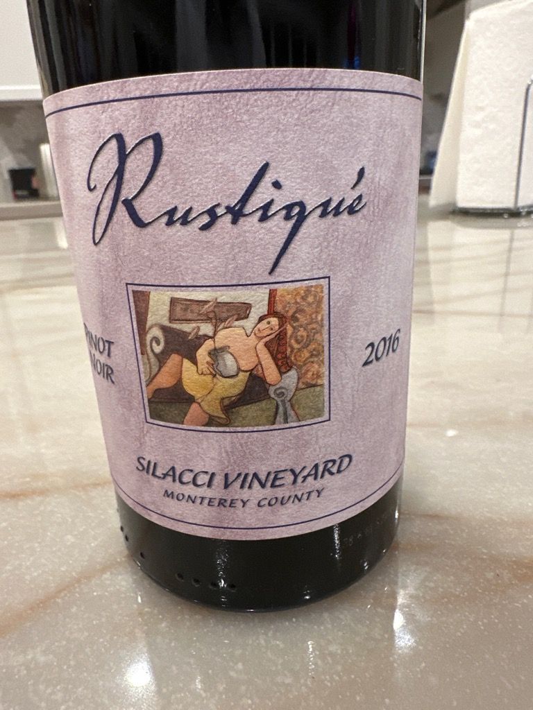2017 Rustique Pinot Noir Silacci Vineyard, USA, California, Central ...