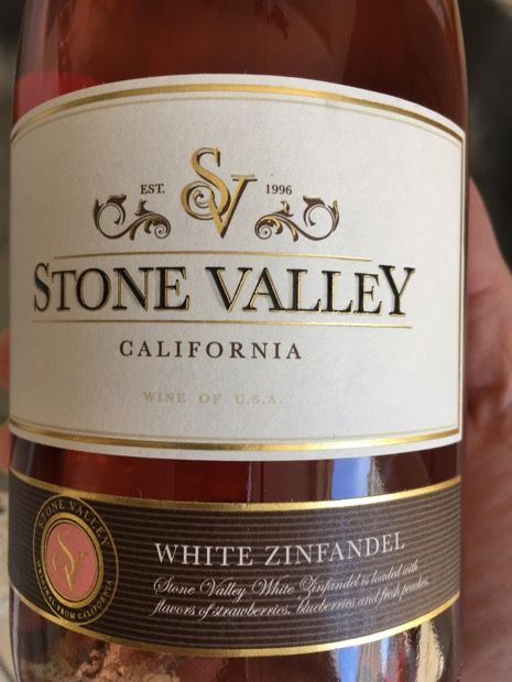 2018 Stone Valley Cellars White Zinfandel, USA, California - CellarTracker