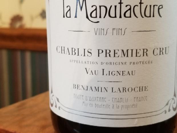 2016 Benjamin Laroche Chablis 1er Cru Vauligneau La Manufacture, France ...
