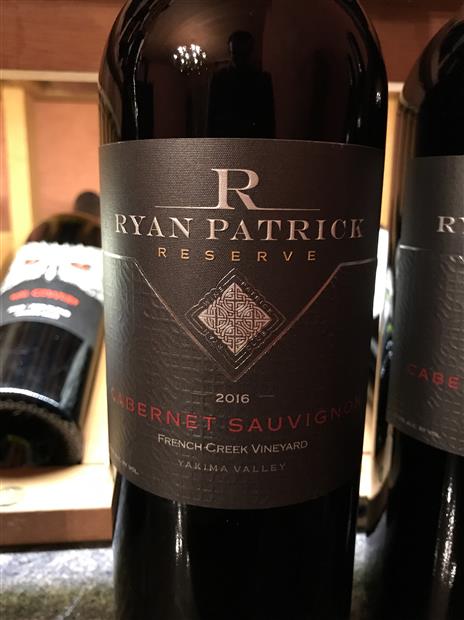 2016 Ryan Patrick Vineyards Cabernet Sauvignon Reserve Elephant ...