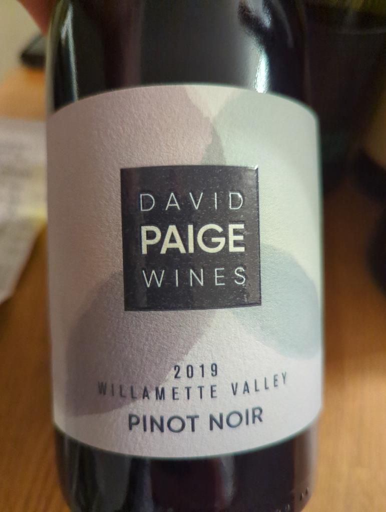2019 David Paige Pinot Noir, USA, Oregon, Willamette Valley, Chehalem Mountains - CellarTracker