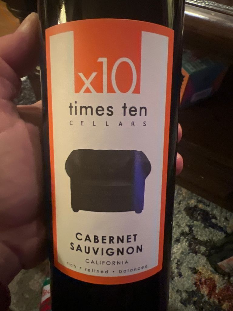 2017 Times Ten Cellars Cabernet Sauvignon, USA, California, North Coast ...