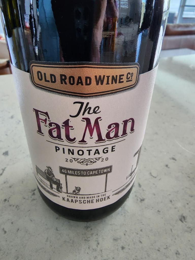 2020 Old Road Wine Co. Pinotage Fat Man Pinotage, South Africa, Coastal ...