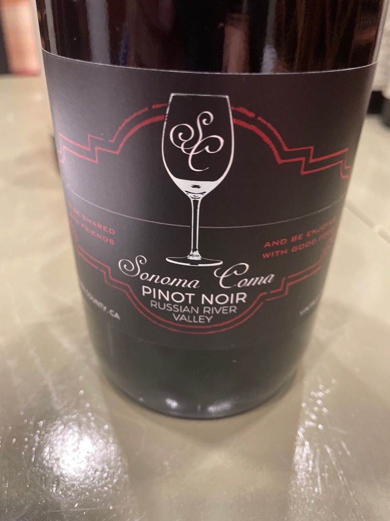 2022 George Wine Company Pinot Noir Sonoma Coma, USA, California ...