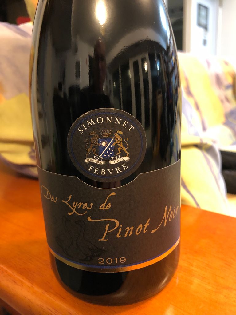 2019 Simonnet-Febvre Bourgogne Côtes d'Auxerre Des Lyres de Pinot ...