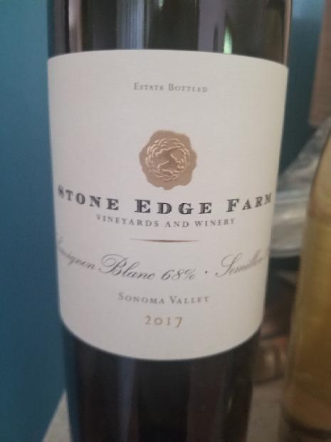 2017 Stone Edge Farm Sauvignon Blanc, USA, California, Sonoma County ...