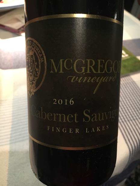 2016 McGregor Vineyards Cabernet Sauvignon McGregor Vineyard, USA, New ...