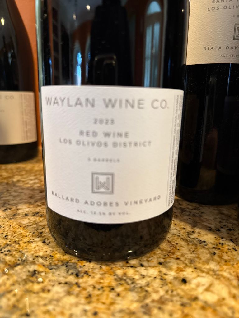 2023 Waylan Wine Co. Red Wine Workshop No. 11 Ballard Adobes, USA ...