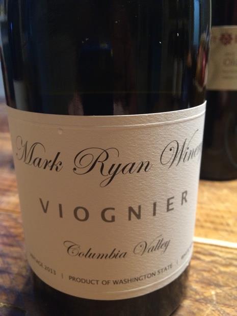 2012 Mark Ryan Viognier Columbia Valley, USA, Washington, Columbia ...