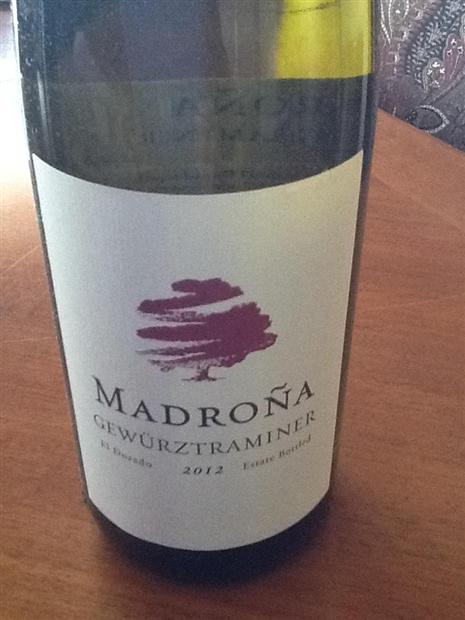 2019 Madroña Gewürztraminer, USA, California, Sierra Foothills, El ...