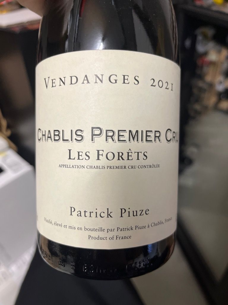 2021 Patrick Piuze Chablis 1er Cru Les Forêts, France, Burgundy ...