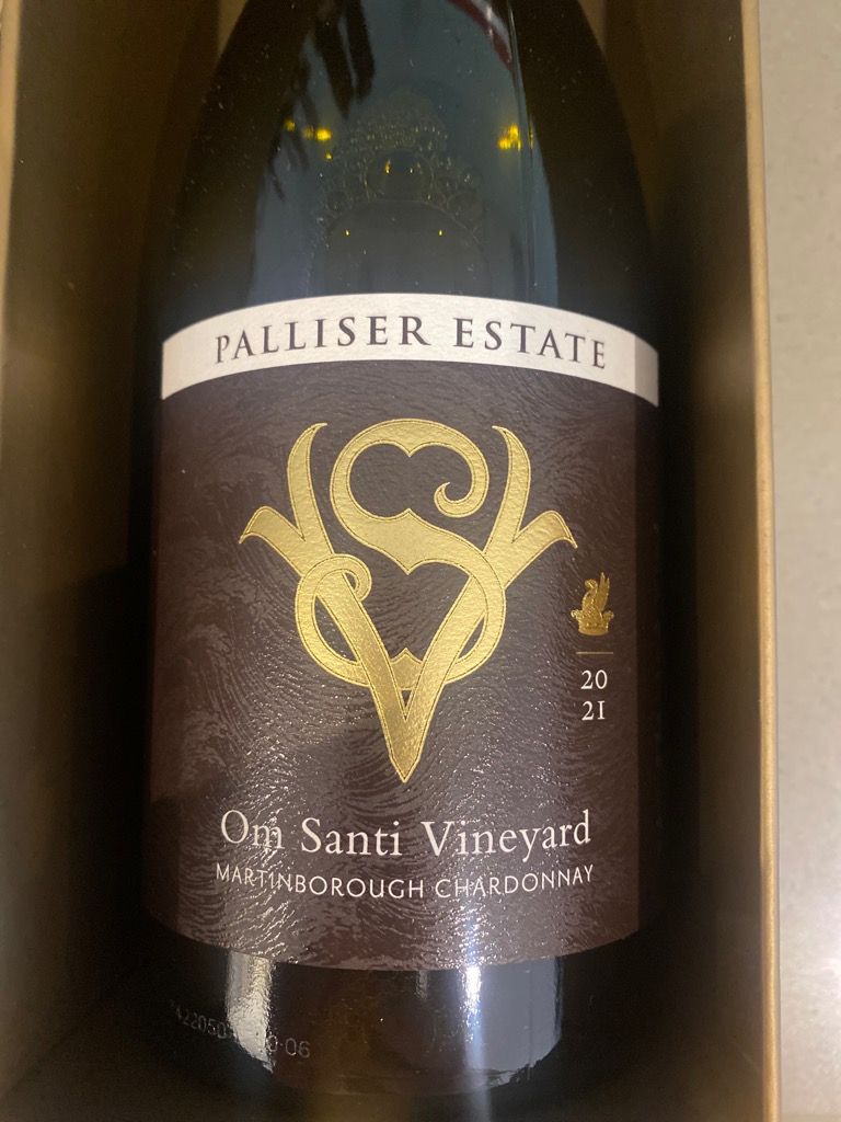 2021 Palliser Estate Chardonnay Om Santi Vineyard, New Zealand, North ...