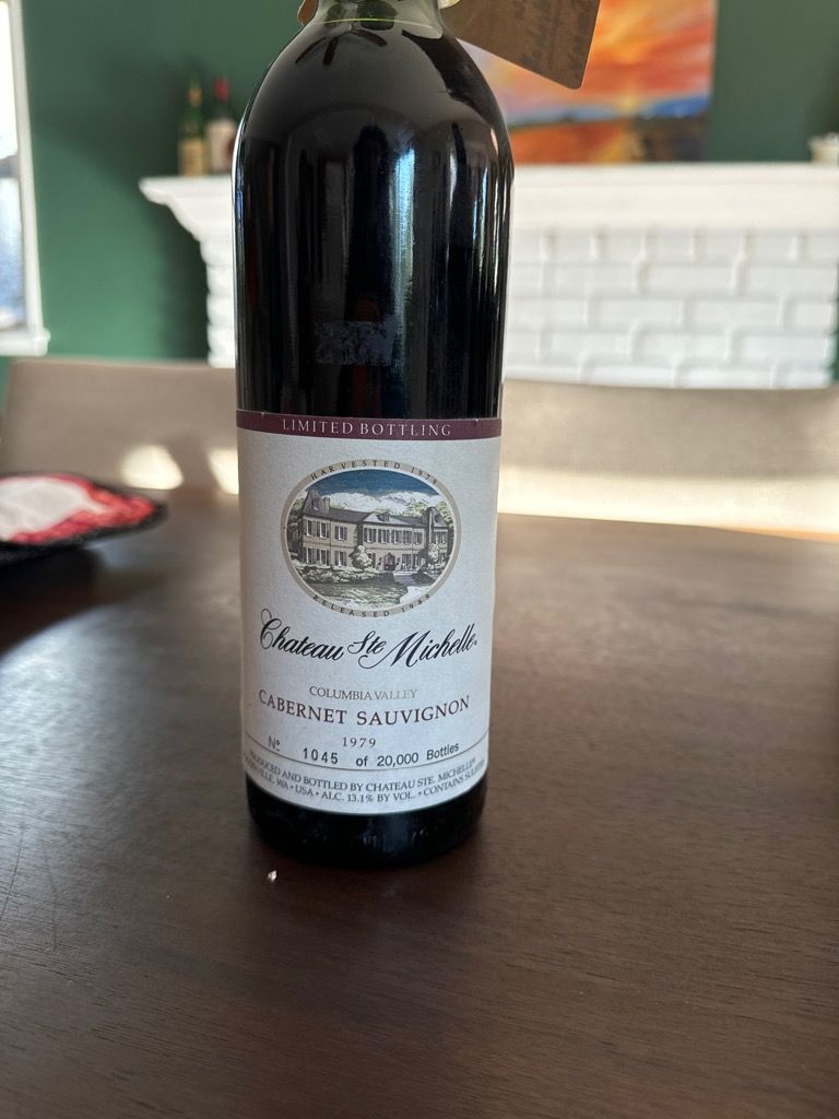 2000 Chateau Ste. Michelle Cabernet Sauvignon Druthers, USA, Washington, Columbia Valley ...