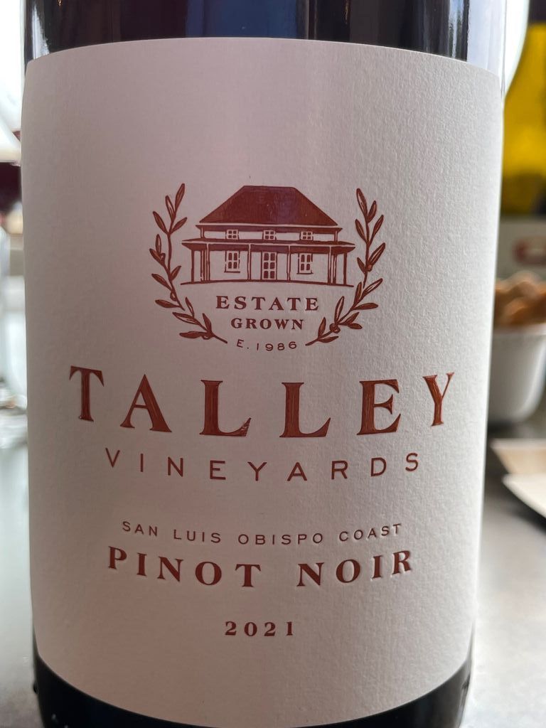 2021 Talley Vineyards Pinot Noir San Luis Obispo Coast, USA, California ...