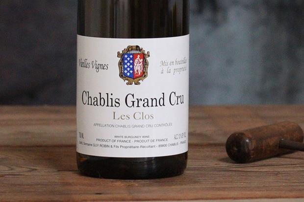 2012 Domaine Guy Robin et Fils Chablis Grand Cru Les Clos Vieilles ...