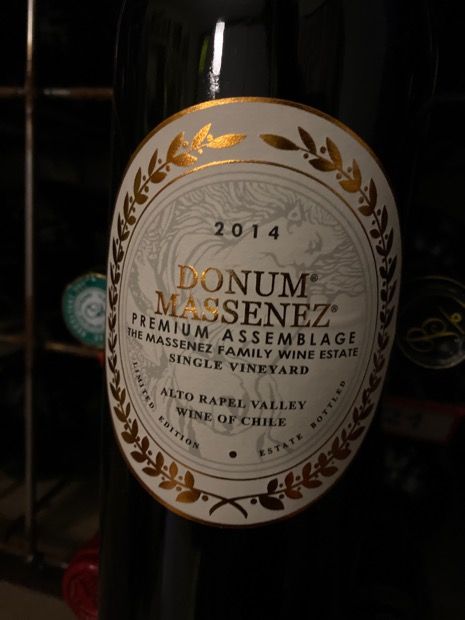 2019 Massenez Family Donum Massenez, Chile, Rapel Valley - CellarTracker