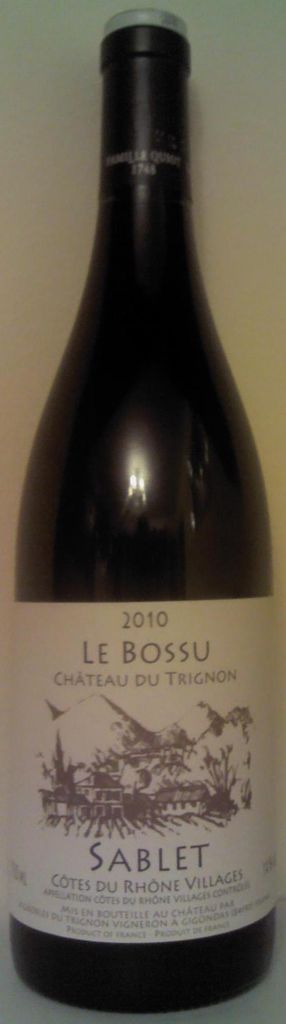 2004 Château du Trignon Côtes du Rhône Villages Sablet Le Bossu, France ...