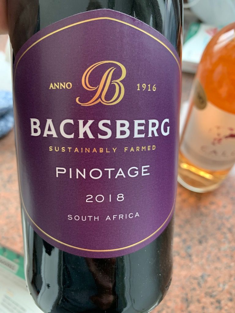 2018 Backsberg Pinotage, South Africa, Coastal Region, Paarl ...