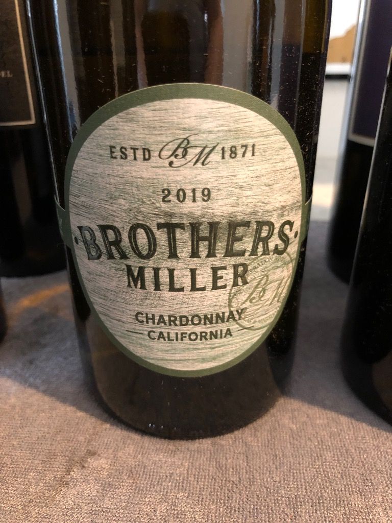2019 Brothers Miller Chardonnay, USA, California - CellarTracker