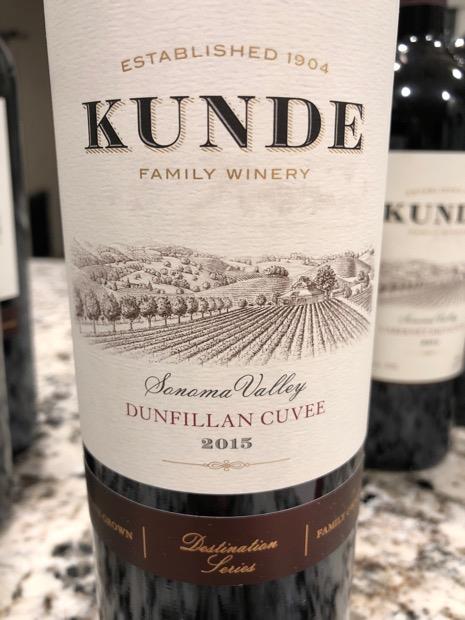 2015 Kunde Dunfillan Cuvée Destination Series, USA, California, Sonoma ...