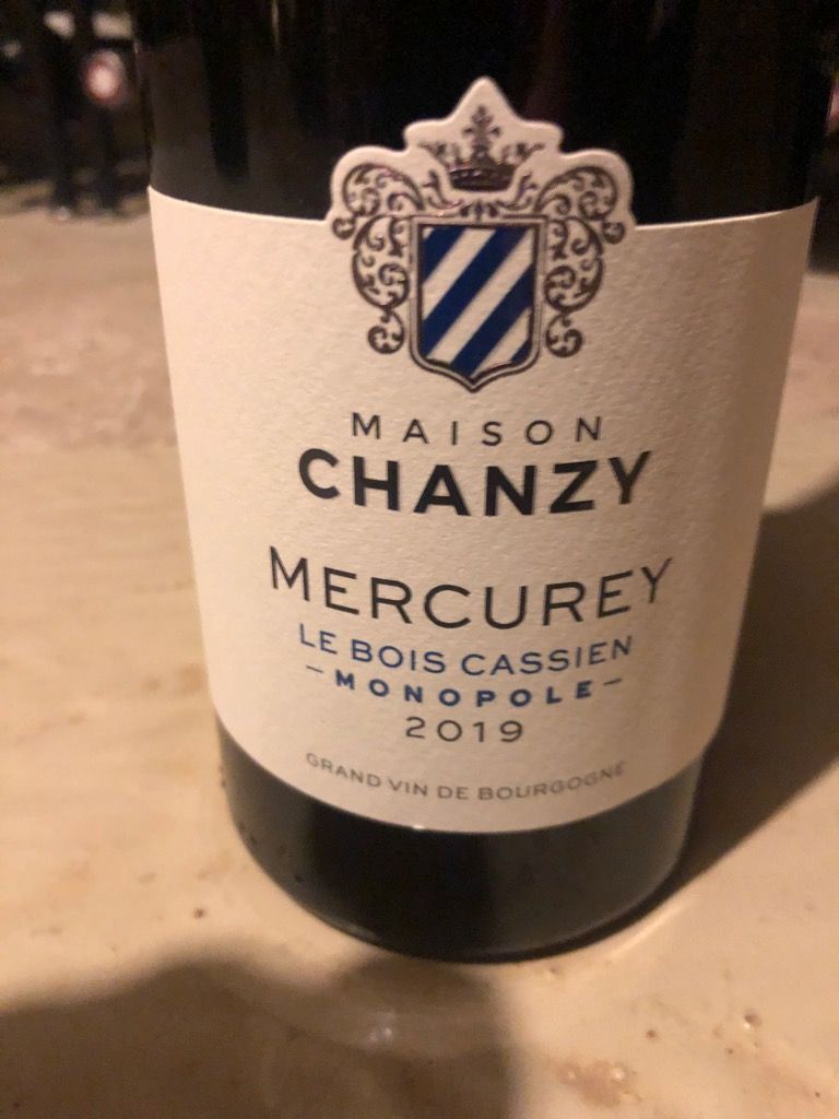 2020 Maison Chanzy Mercurey Bois Cassien, France, Burgundy, Côte ...