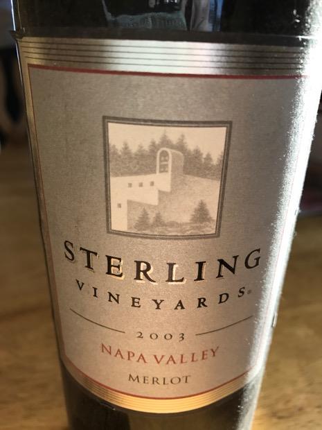 2003 Sterling Vineyards Merlot Three Palms Vineyard, USA, California ...