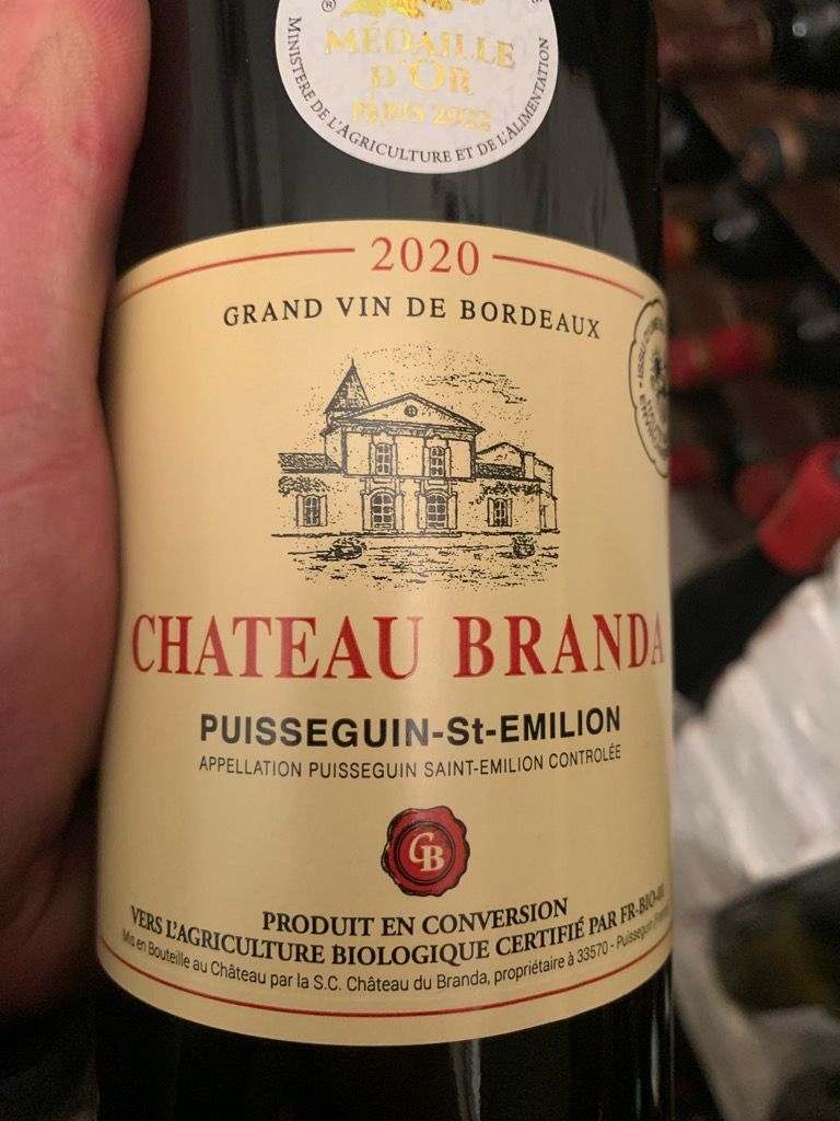 2020 Château Branda, France, Bordeaux, Libournais, Puisseguin-St ...