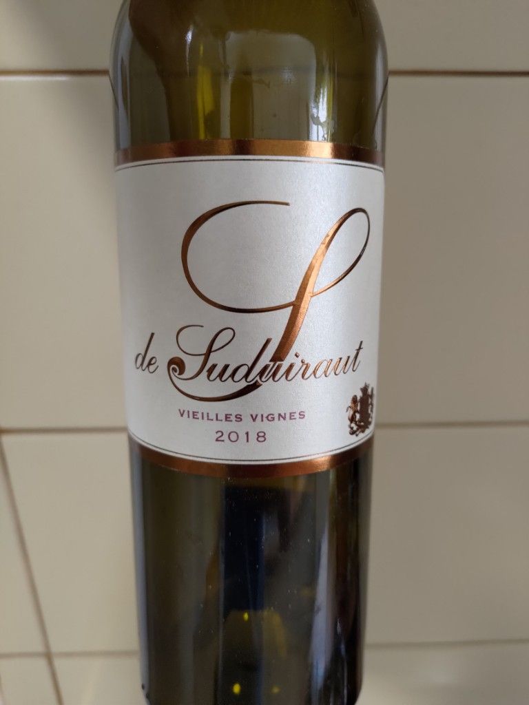 2018 Château Suduiraut Vieilles Vignes Grand Vin Blanc Sec, France, Bordeaux - CellarTracker