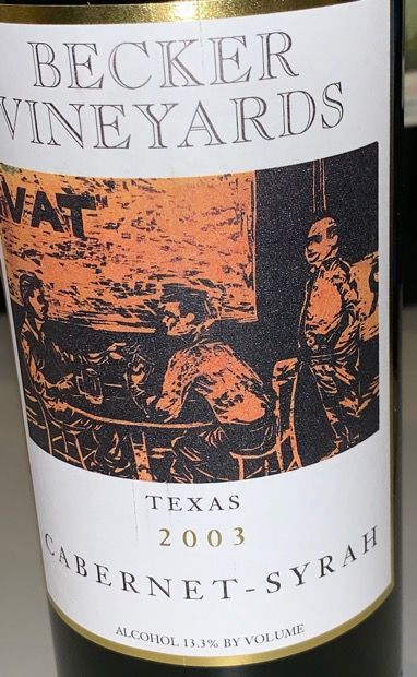 2004 Becker Vineyards Reserve Cabernet-Syrah, USA, Texas, Texas Hill ...
