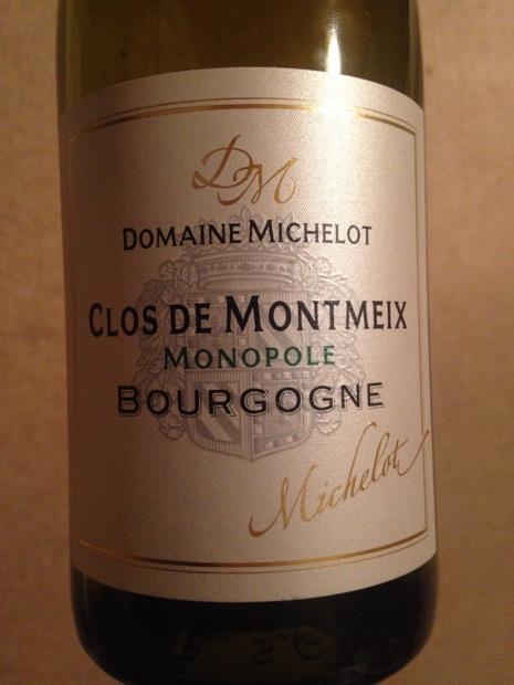 2020 Domaine Michelot Bourgogne Blanc Clos de Montmeix, France ...