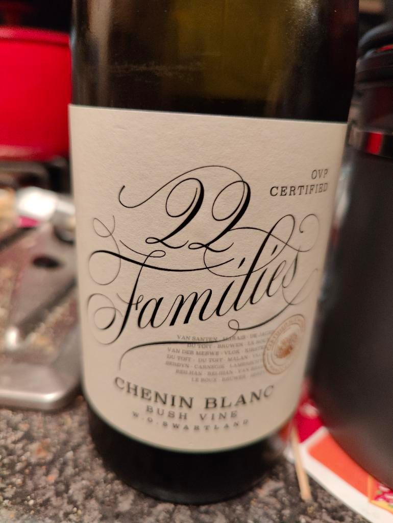 2021 Riebeek Cellars 22 Families Old Bush Vine Chenin Blanc, South ...
