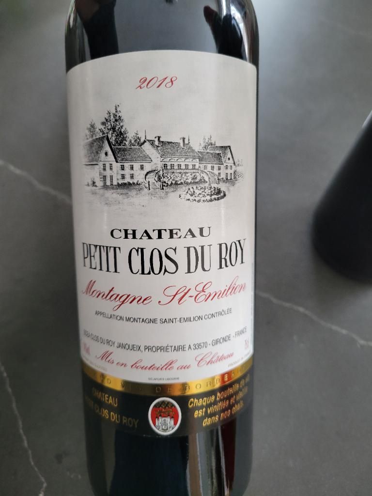 2018 Château Petit Clos du Roy, France, Bordeaux, Libournais, Montagne ...