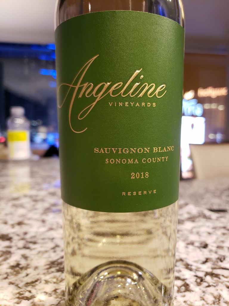 2018 Angeline Winery Sauvignon Blanc Reserve Sonoma County, USA ...
