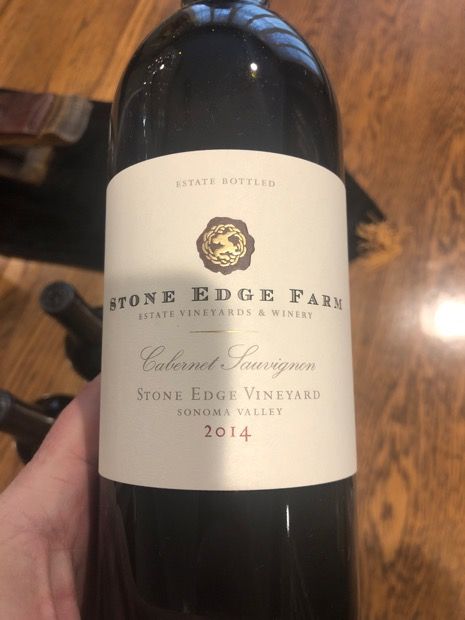 2016 Stone Edge Farm Cabernet Sauvignon Stone Edge vineyard, USA ...
