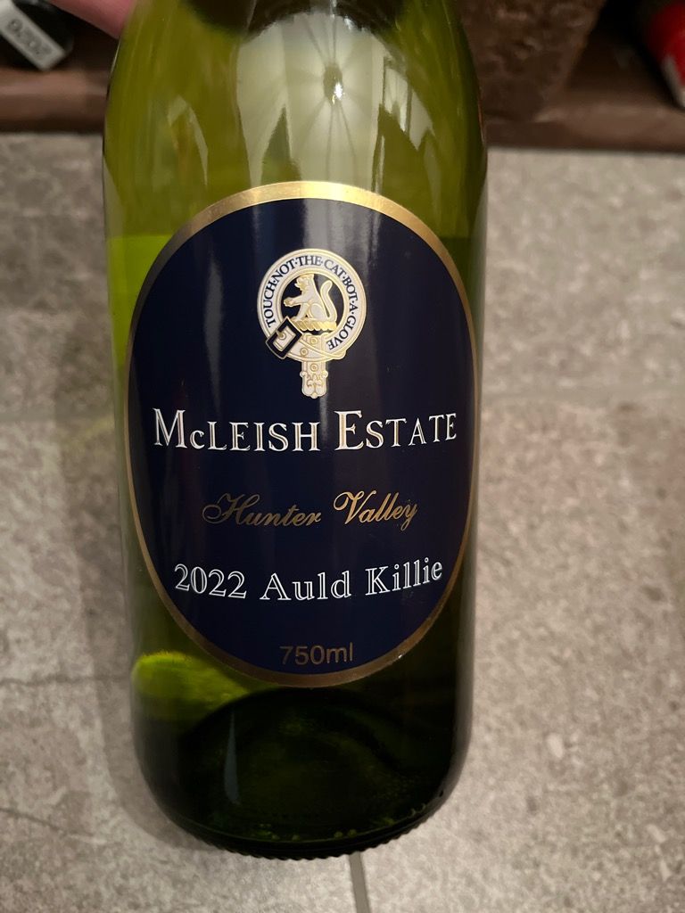 2024 McLeish Estate Auld Killie, Australia, New South Wales, Hunter ...
