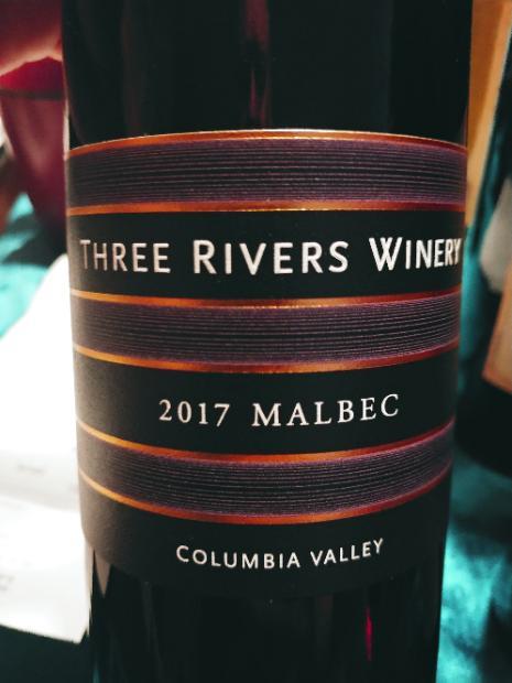 2017 Three Rivers Winery Malbec, USA, Washington, Columbia Valley ...