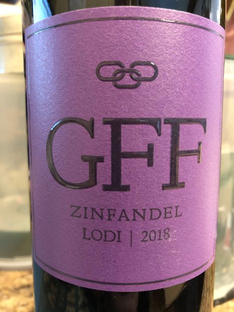2018 Incognito Wines Zinfandel GFF, USA, California, Central Valley ...