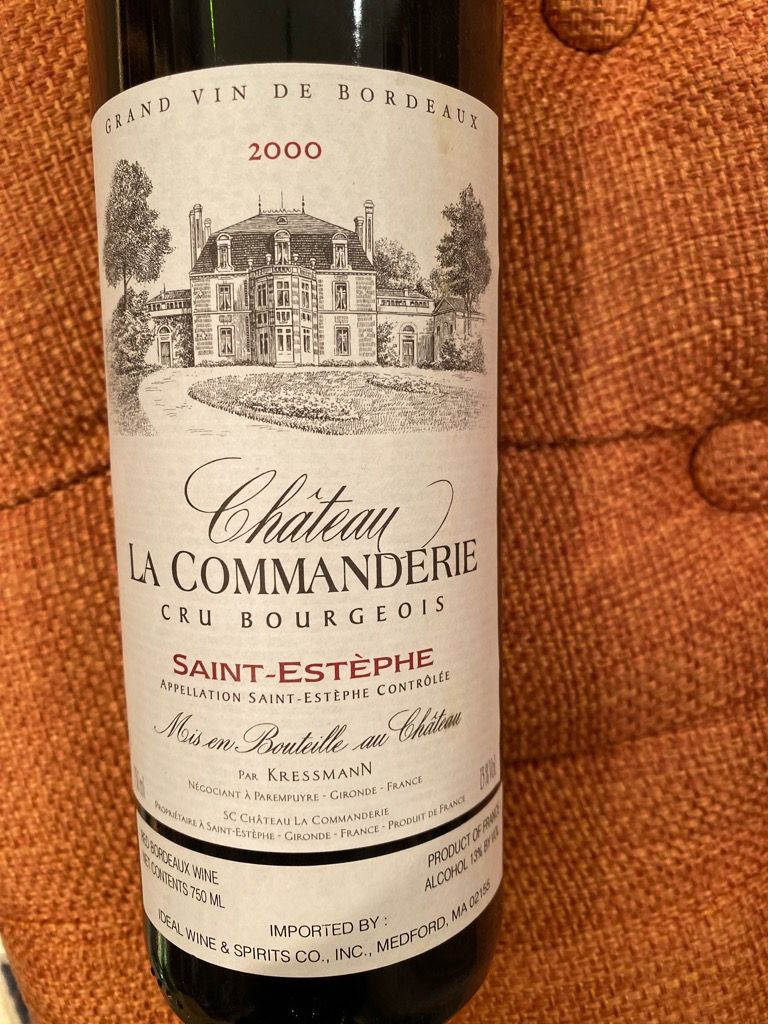2000 Château La Commanderie St. Estèphe, France, Bordeaux, Médoc, St ...