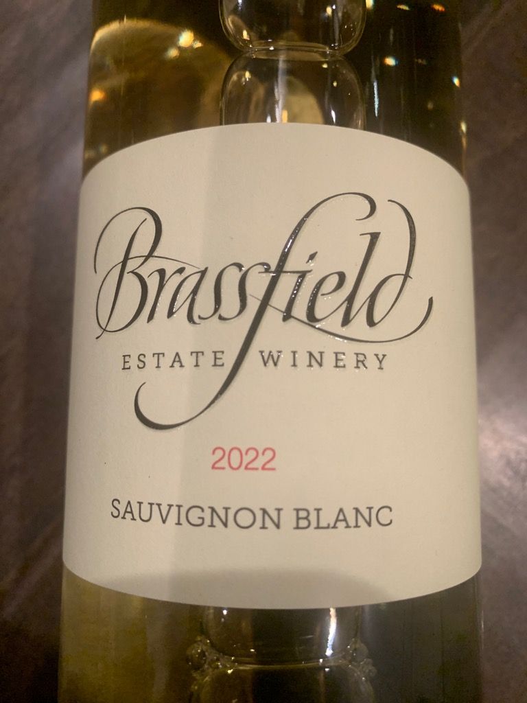 2022 Brassfield Estate Winery Sauvignon Blanc High Serenity Ranch, USA ...