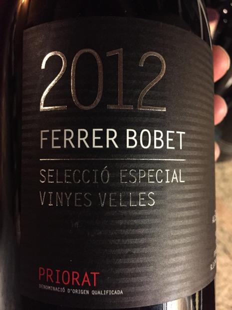 2012 Ferrer Bobet Priorat Selecció Especial Vinyes Velles, Spain ...