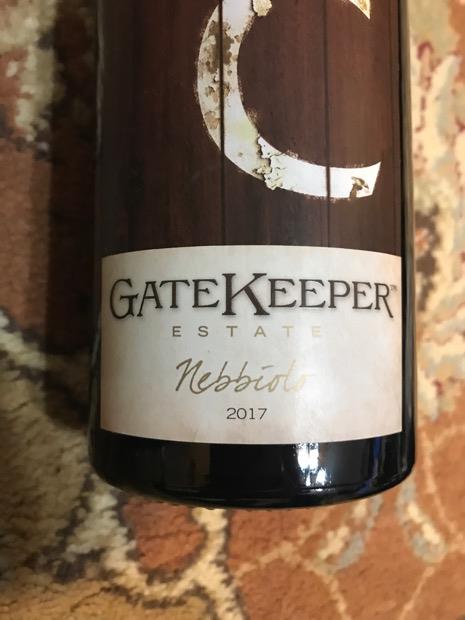 2017 Cooper Wine Company Nebbiolo Gatekeeper, USA, Washington, Columbia ...